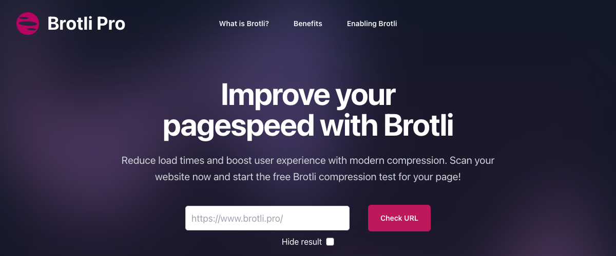 Check if your website supports Brotli compression | Brotli.Pro